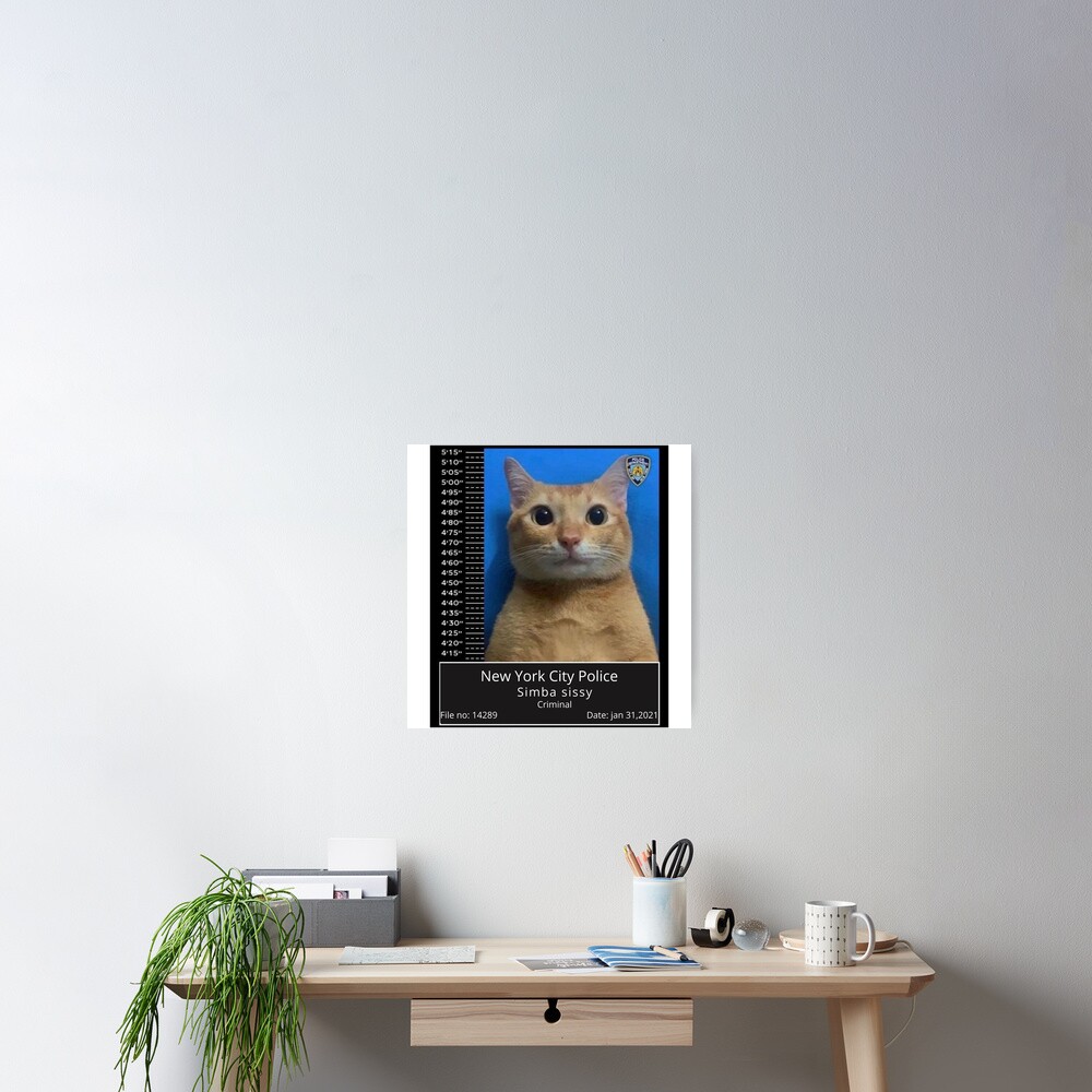 "serial killer & criminal cat | kawaii cat" Poster for Sale by ...
