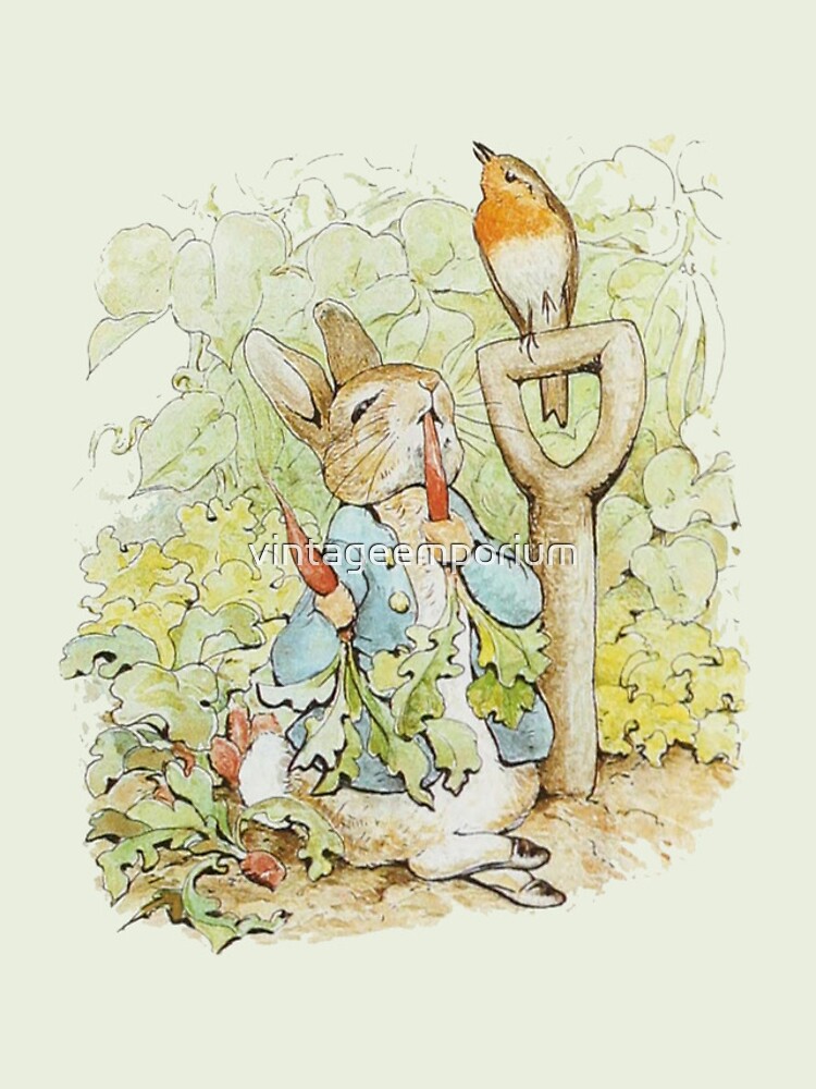 "Peter Rabbit Eating Carrots - Beatrix Potter" iPhone Case for Sale by ...