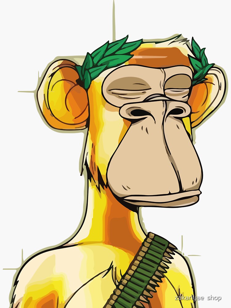 "nft art- beautiful -funny -crazy " Sticker by zack-artist | Redbubble