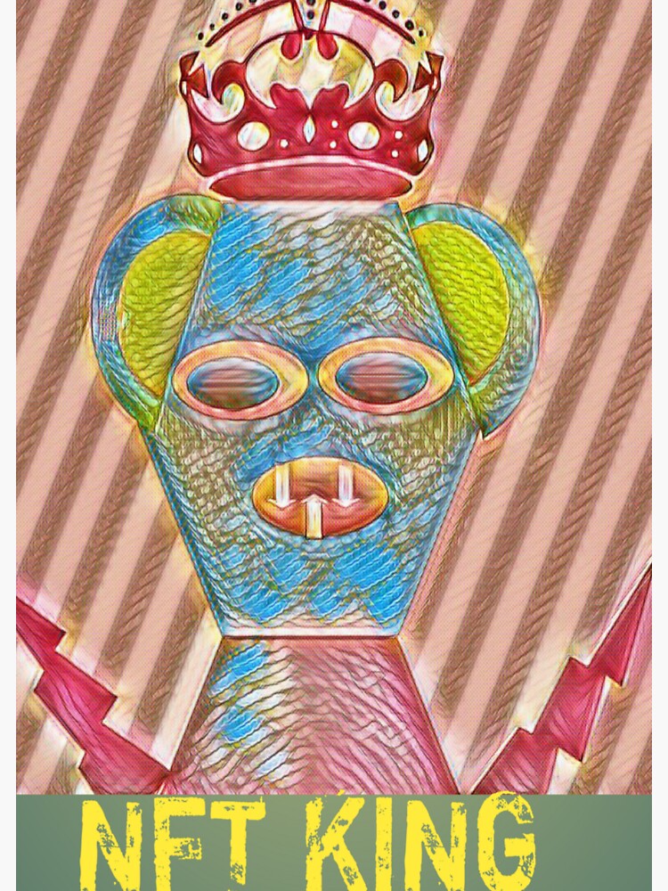 "Nft kING atr" Sticker by Digistore222 | Redbubble