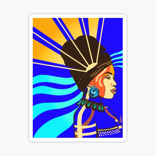 "rasta-girl" Sticker by Serpent11 | Redbubble