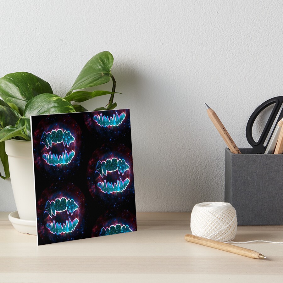 "Space Teeth" Art Board Print by Draikinator | Redbubble