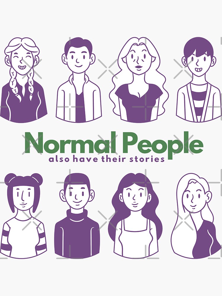 "Normal People Also Have Their Stories - Bookish Quotes " Sticker by ...