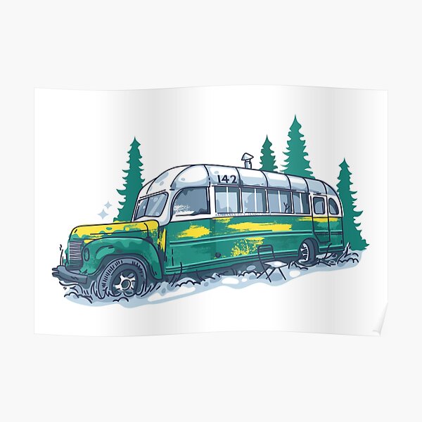"Into The Wild Magic Bus 142" Poster for Sale by grafikis | Redbubble