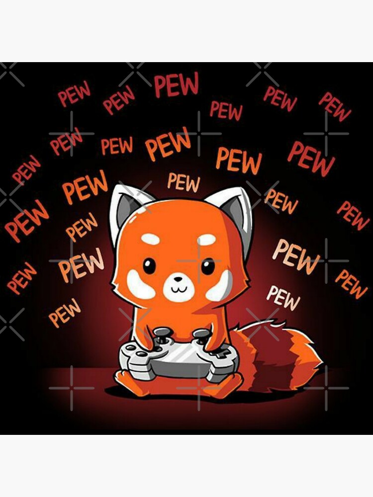 "Gaming Red Panda" Poster by MEDZI2 | Redbubble