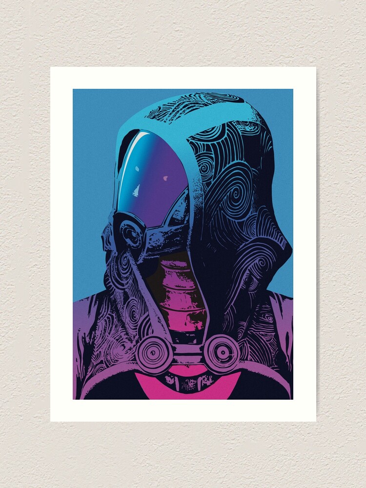 "Tali'Zorah from Mass Effect pop art inspired portrait" Art Print for ...