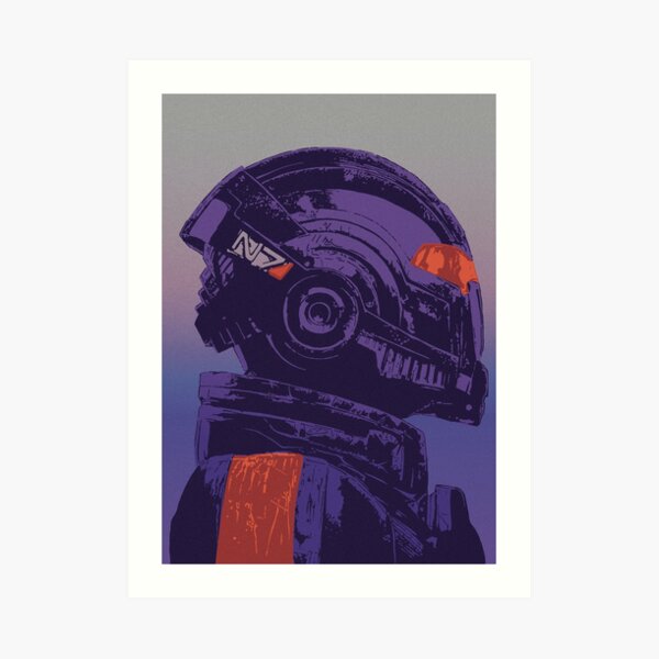 "Commander Shepard from Mass Effect pop art inspired portrait" Art ...