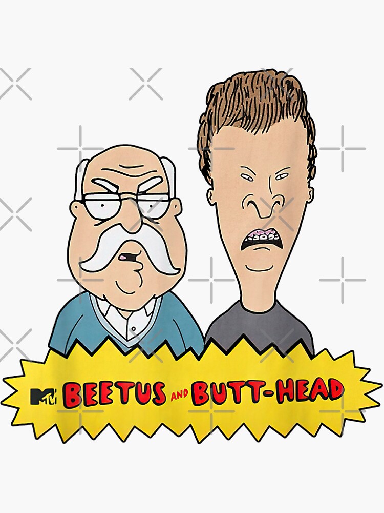 "Beetus And Butt Head" Sticker by Jardoy | Redbubble