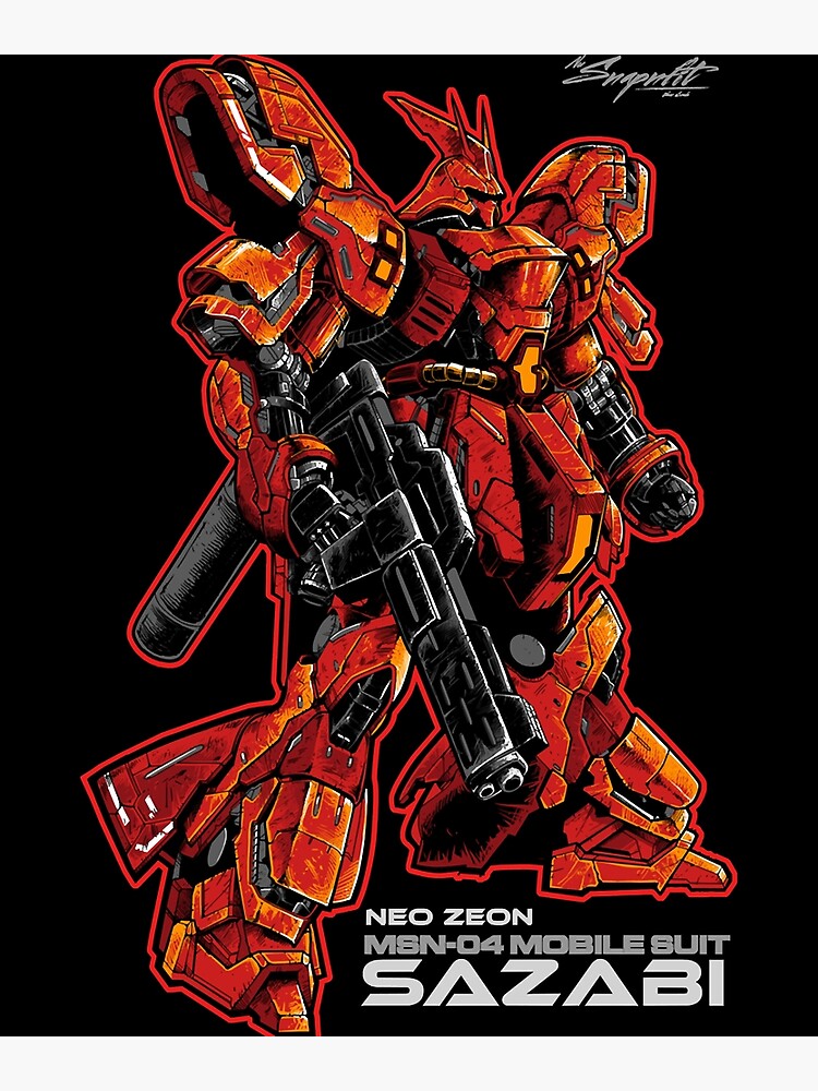 "Sazabi Essential ." Poster for Sale by mcdonaldleona | Redbubble