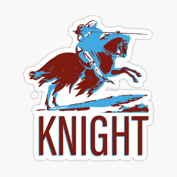 "KNIGHT" Sticker by NEVOGRAFIX | Redbubble