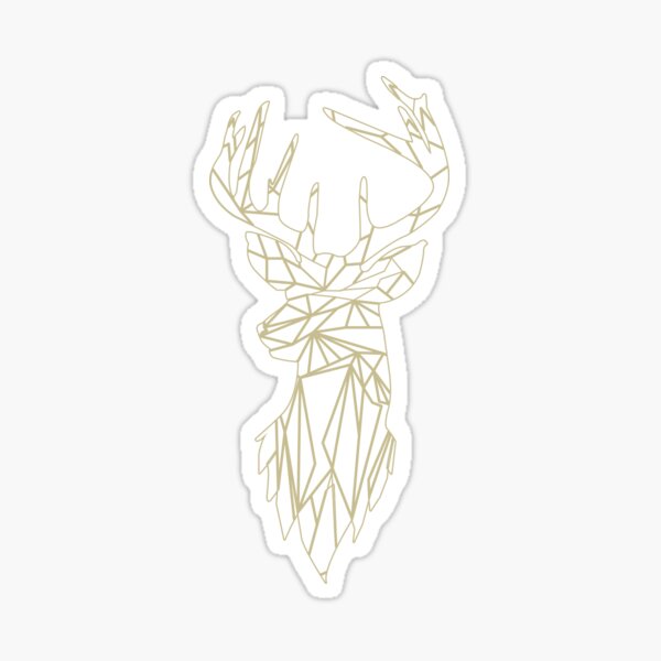 "Deer Head Printable" Sticker by Mahadana | Redbubble