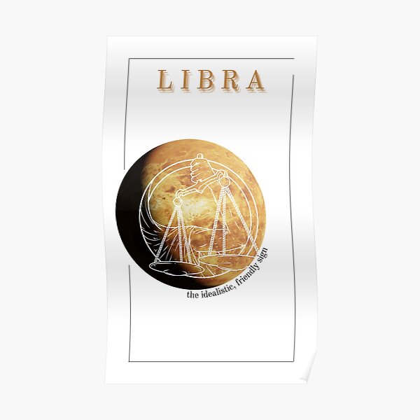 "zodiac series - libra ruling planet" Poster for Sale by exclamation-s ...