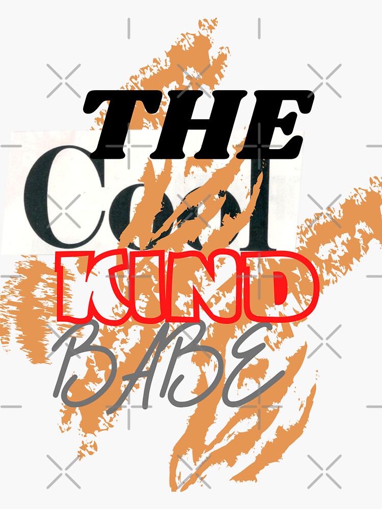 "cool babe" Sticker for Sale by Valilou | Redbubble