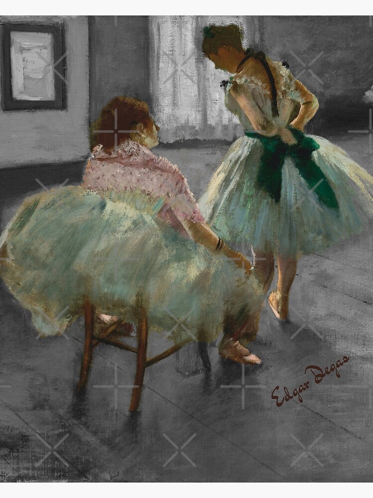 "Edgar Degas - The Dance Lesson - Digital Remastered Edition with black ...