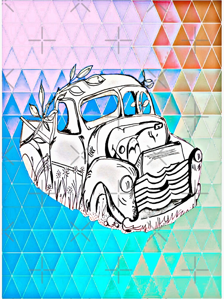 "I am a rusty old ute. The ute is an Aussie icon. Faded colour. Blue ...