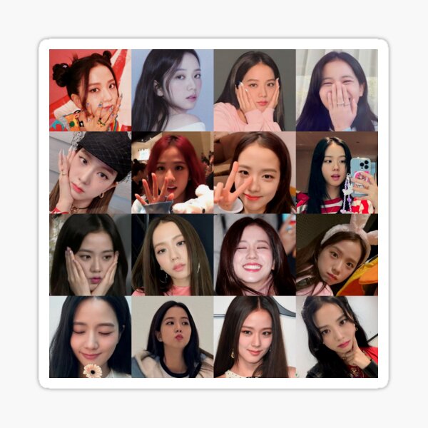 Pegatina «Linda Jisoo - Collage de Jisoo» de Bananoncia | Redbubble