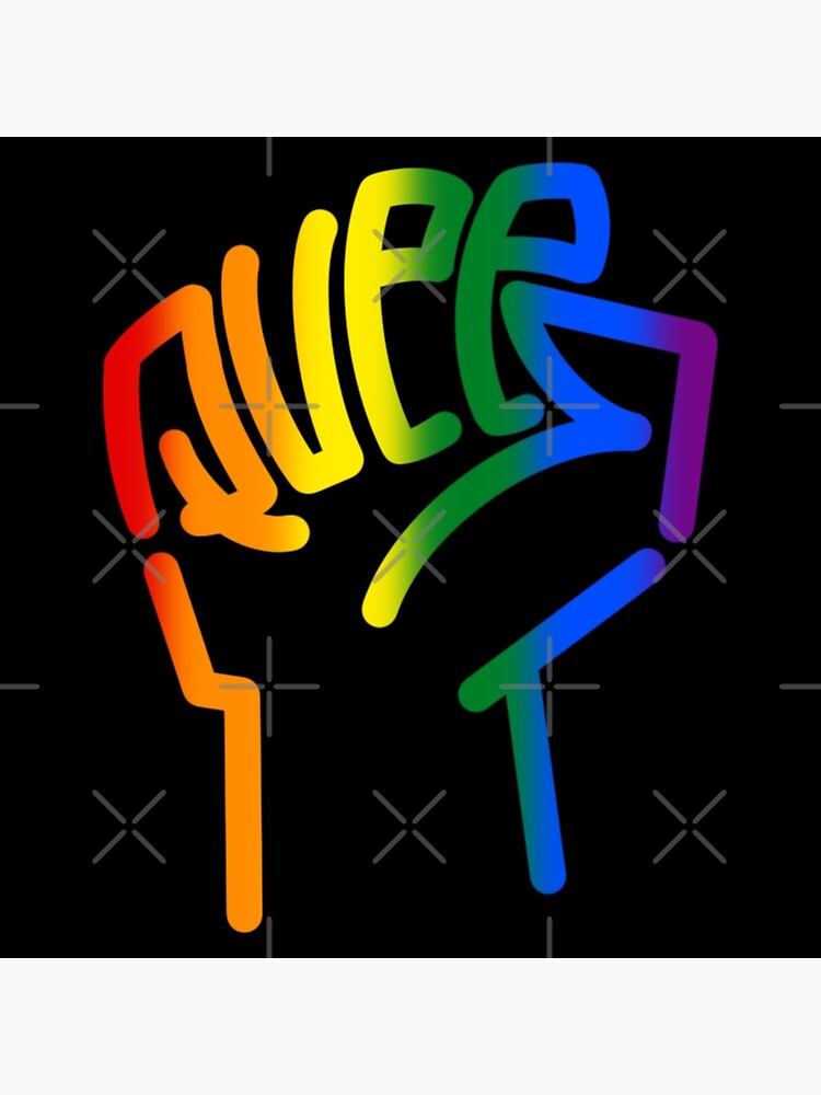 "Queer power rainbow dark version" Poster by Yasimuf | Redbubble