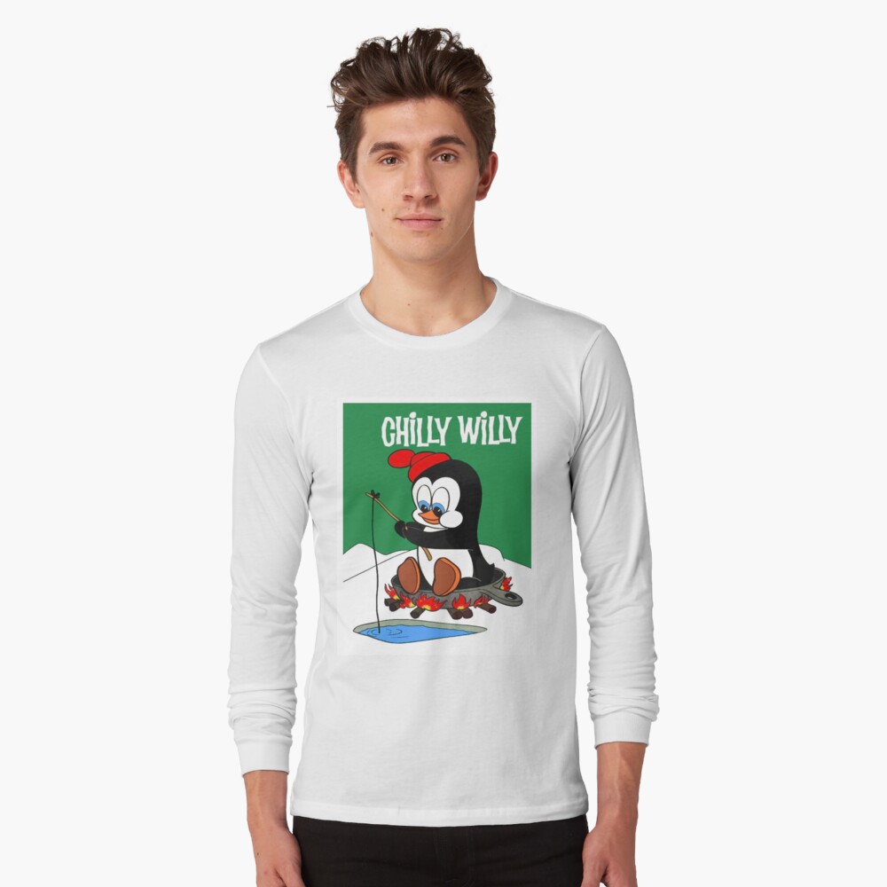 "CHILLY WILLY : Vintage Super Penguin Cartoon Abstract Character Print ...