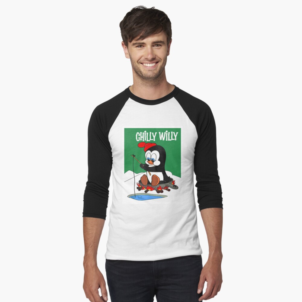 "CHILLY WILLY : Vintage Super Penguin Cartoon Abstract Character Print ...