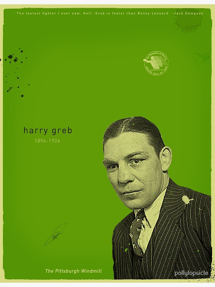 "Harry Greb" Poster for Sale by pollylopsicle | Redbubble