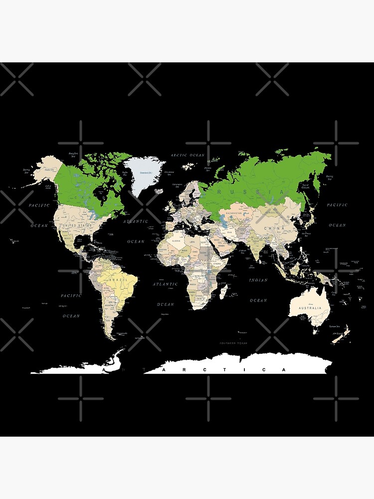 "simple world map " Art Print for Sale by Family- | Redbubble