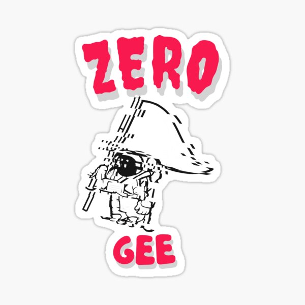 "ZERO GEE" Sticker for Sale by CKM-style | Redbubble