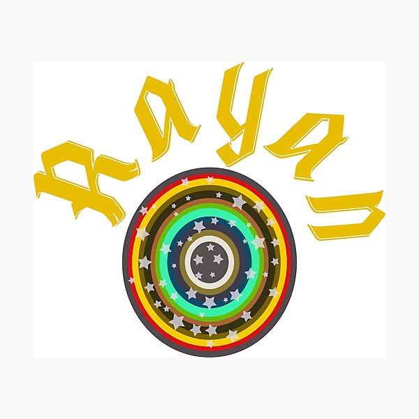 Lámina fotográfica «Diseños de burbujas rojas 'Cumpleaños de Rayan ...