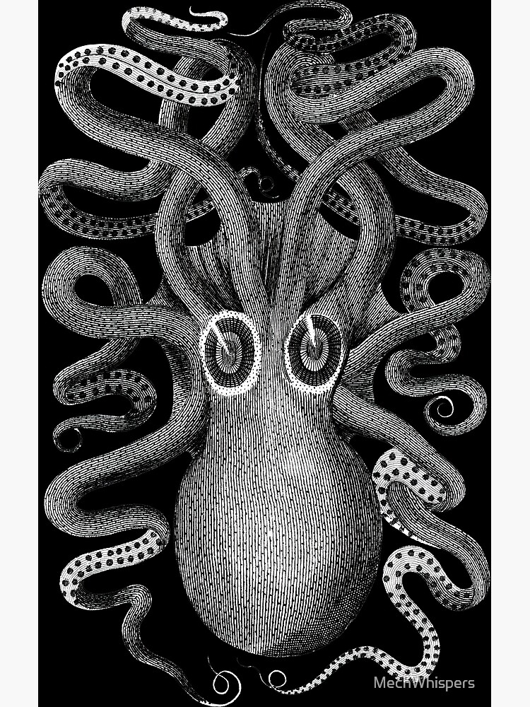 "Unleash The Kraken, Octopus Squid Tentacle Kraken Ink Art - Kraken ...