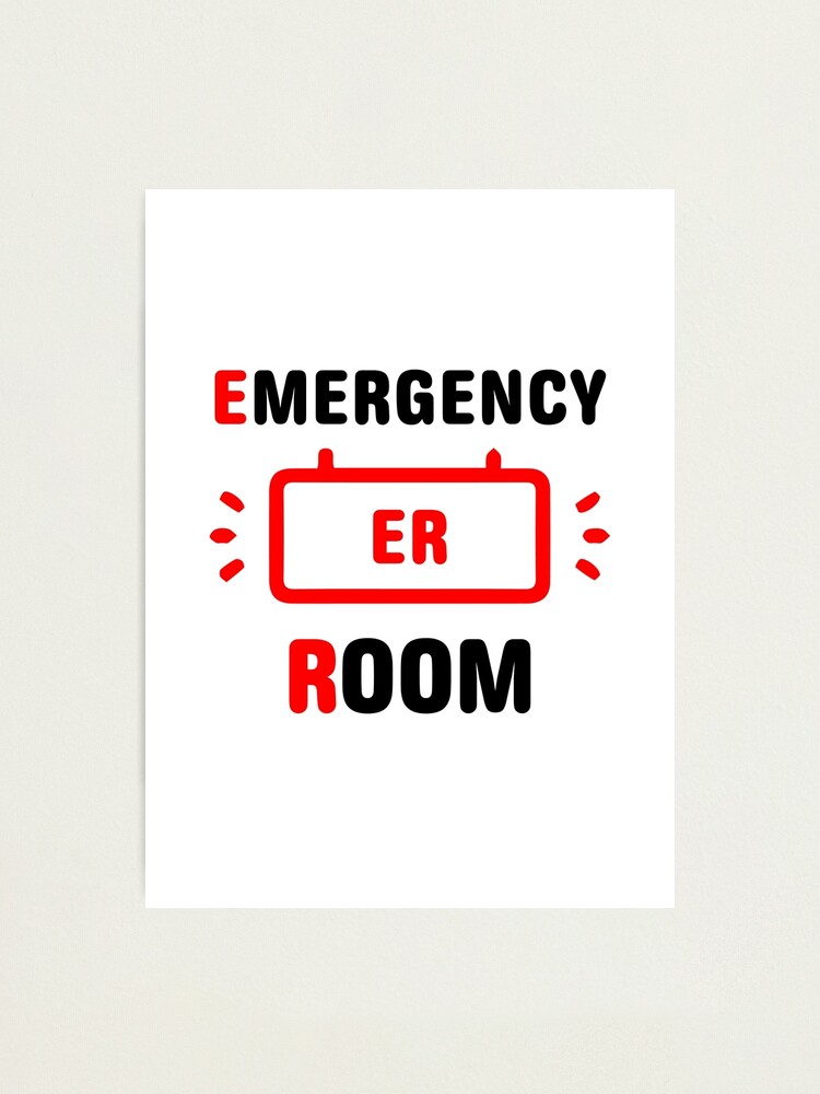 "Emergency ER Room | Hospital Nurse Doctor" Photographic Print for Sale ...