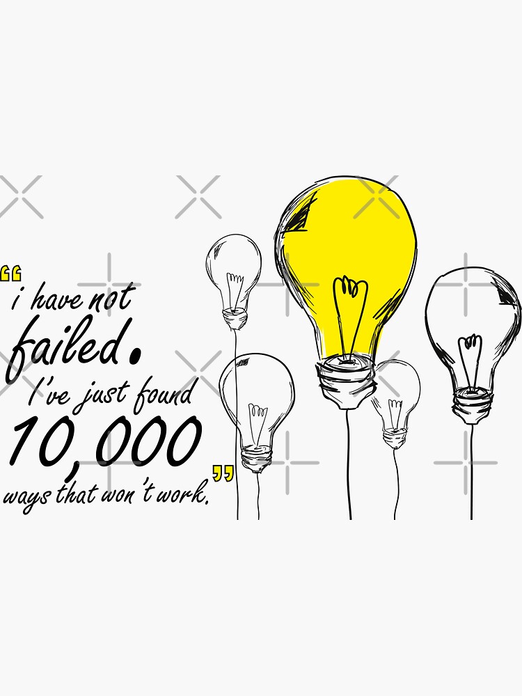 "Thomas A Edison, inventor" Sticker by Baraoui | Redbubble