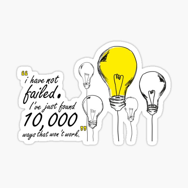 "Thomas A Edison, inventor" Sticker by Baraoui | Redbubble