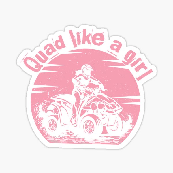 "Quad Lover Gift Idea Quad Bike Quad Riding Women Quad" Sticker by ...