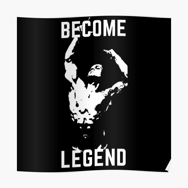"Zyzz - Become Legend" Poster for Sale by RainbowSoup | Redbubble