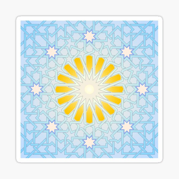 "Moroccan Star Pattern - Outlined" Sticker by kernowerno | Redbubble