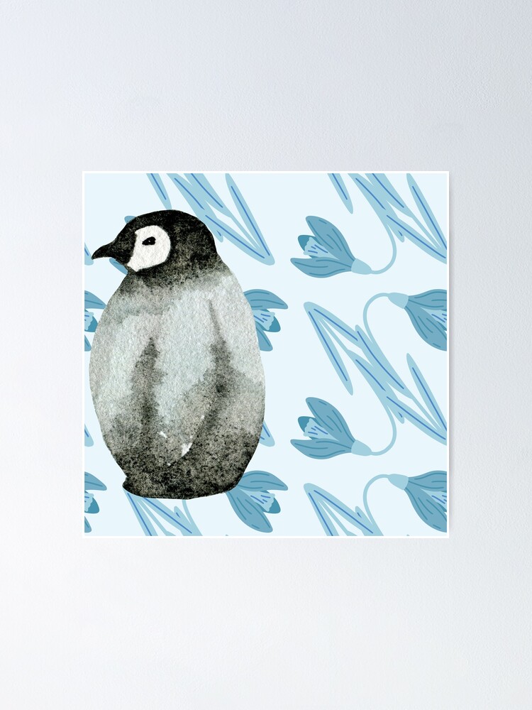 "Lonely Penguin" Poster for Sale by patternsnprint | Redbubble