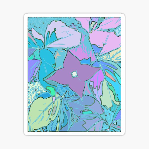 "Purple Flower Power " Sticker for Sale by Sorgetown | Redbubble