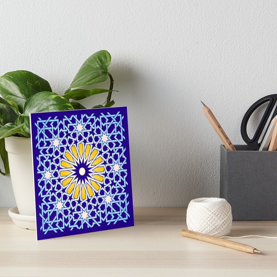 "Moroccan Star Pattern - Transparent 001" Art Board Print by kernowerno ...