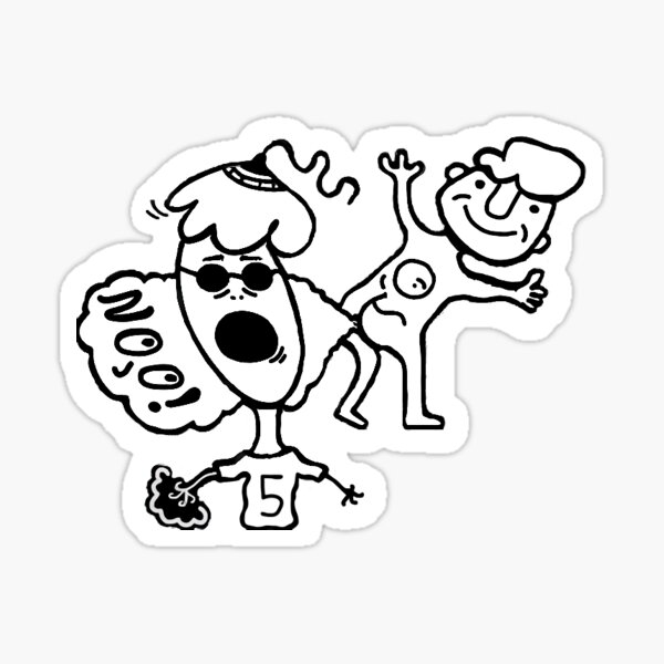 "farting guy, bad behavior, funny cartoon, fart stickers, fun digital ...