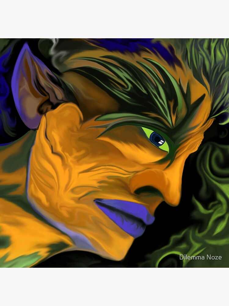 "The imperfect painting of an imaginary face" Poster for Sale by ...