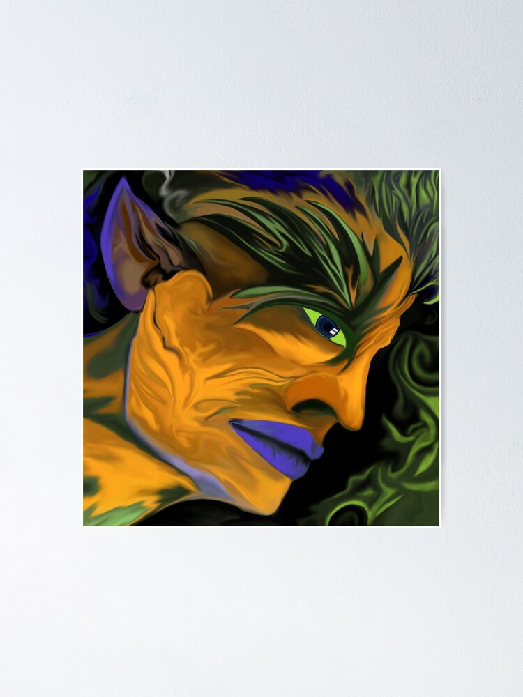 "The imperfect painting of an imaginary face" Poster for Sale by ...