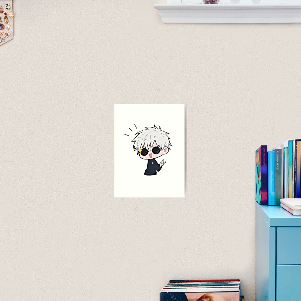 "Cute Chibi Young Gojo satoru from jujutsu kaisen 0 movie" Art Print by ...