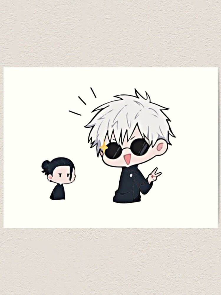 "Cute Chibi Young Gojo satoru And geto from jujutsu kaisen 0 movie" Art ...