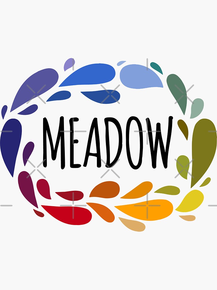 "Meadow Name Cute Colorful Gift Named Meadow" Sticker by kindxinn ...