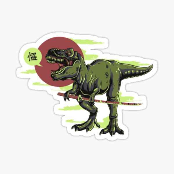 "Scary Roaring Japanese T-rex Dinosaur With Sword/Katana Design ...