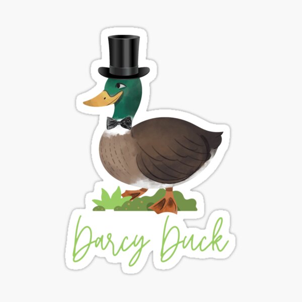 "Darcy Duck " Sticker for Sale by RTee27 | Redbubble