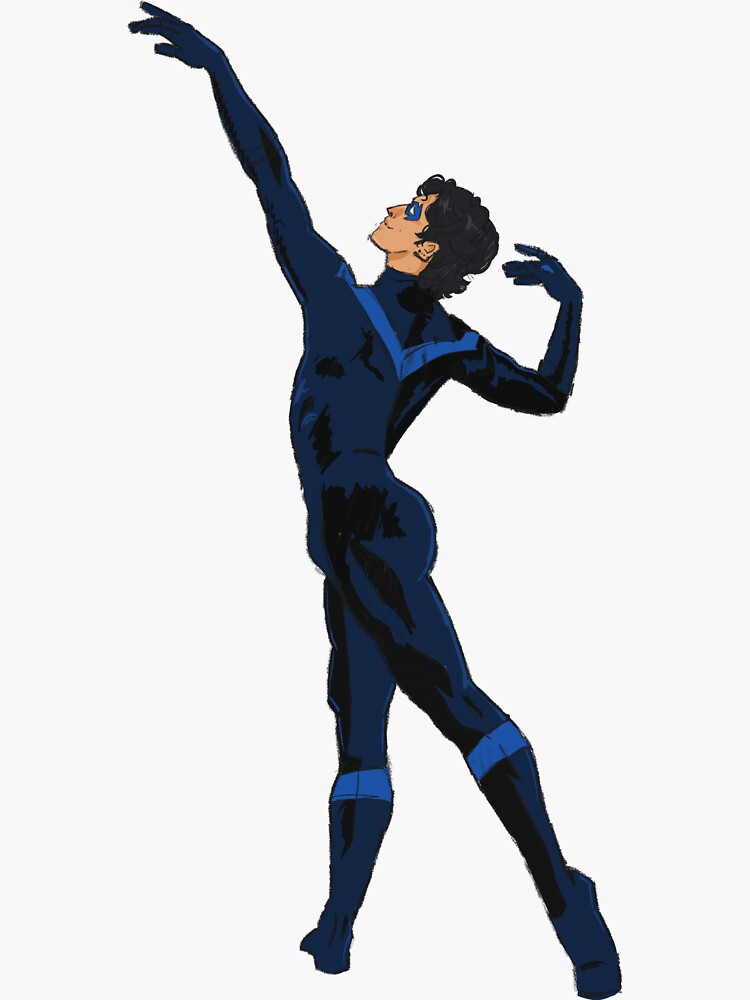 "Flying Grayson" Sticker for Sale by kiwichi | Redbubble