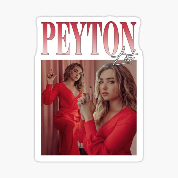 "Peyton List " Sticker by NorthernSwaggag | Redbubble