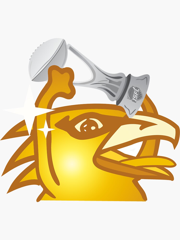 "hawk trophy by king jellyfish" Sticker for Sale by infinitempg | Redbubble