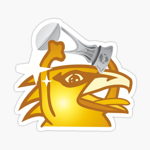 "hawk trophy by king jellyfish" Sticker for Sale by infinitempg | Redbubble