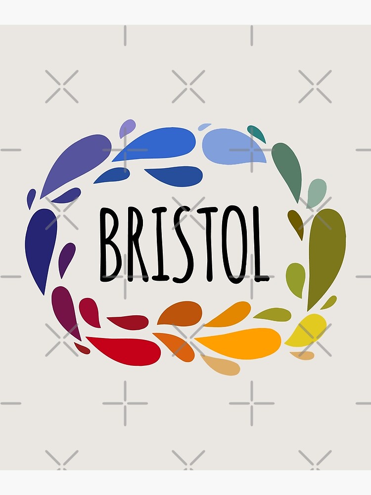 "Bristol Name Cute Colorful Gift Named Bristol" Poster for Sale by ...